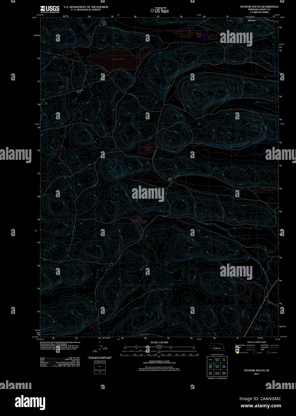 Hyannis nebraska map hi-res stock photography and images - Alamy