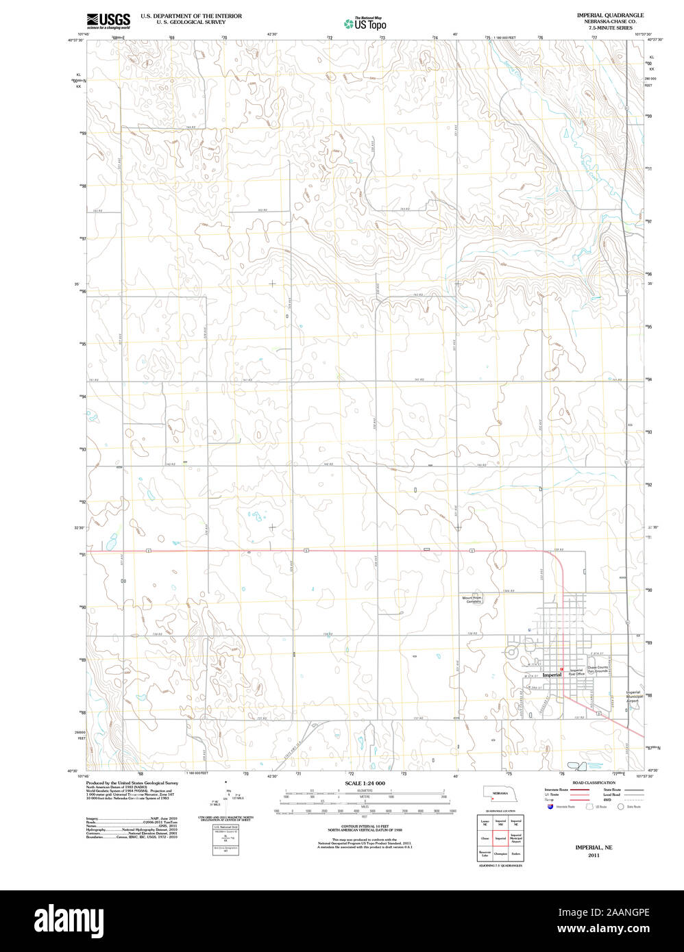 Imperial nebraska map Cut Out Stock Images & Pictures - Alamy