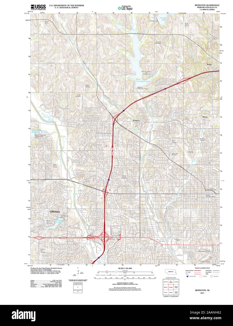 Map of irvington hi-res stock photography and images - Alamy