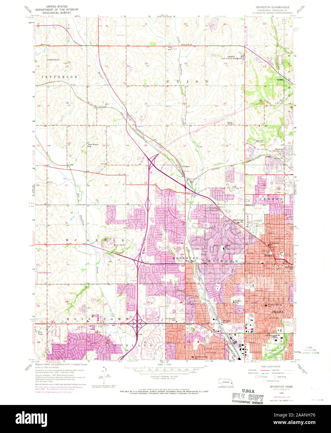 Map of irvington hi-res stock photography and images - Alamy