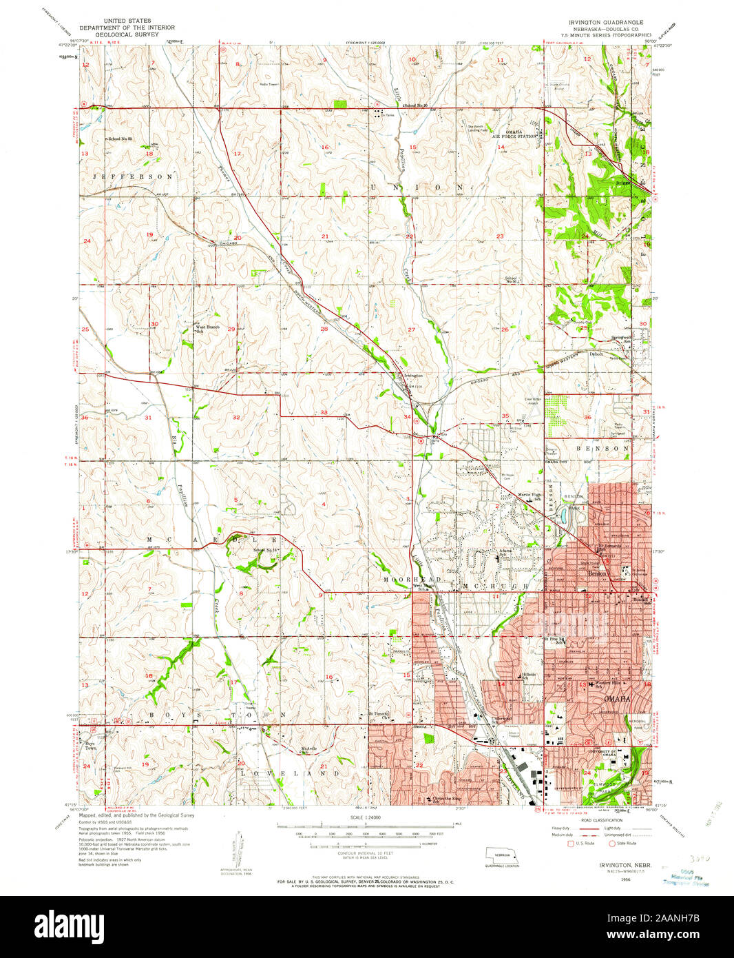 Irvington map hi-res stock photography and images - Alamy