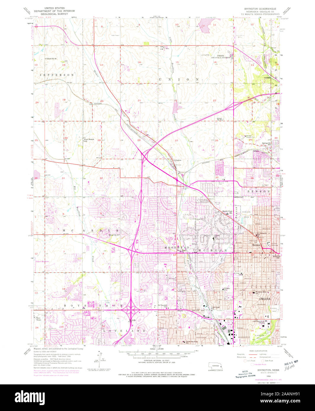 Map of irvington hi-res stock photography and images - Alamy