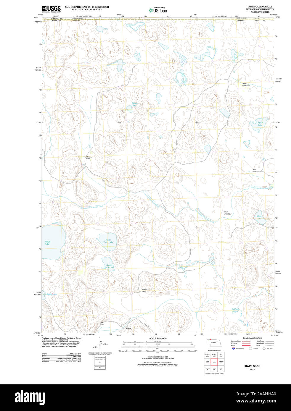 Map of irwin hi-res stock photography and images - Alamy