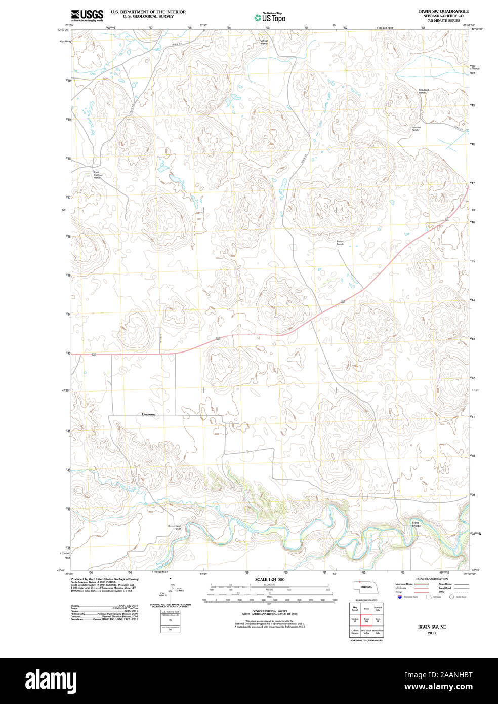 Map of irwin Cut Out Stock Images & Pictures - Alamy