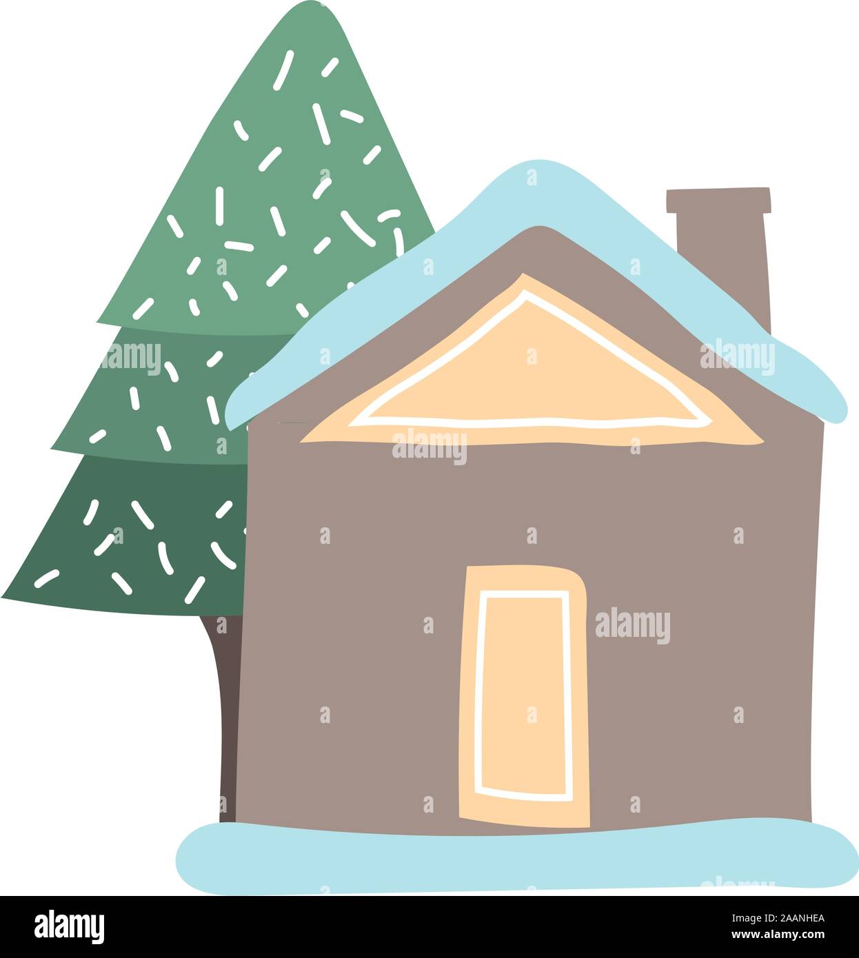 Pine villa Cut Out Stock Images & Pictures - Alamy