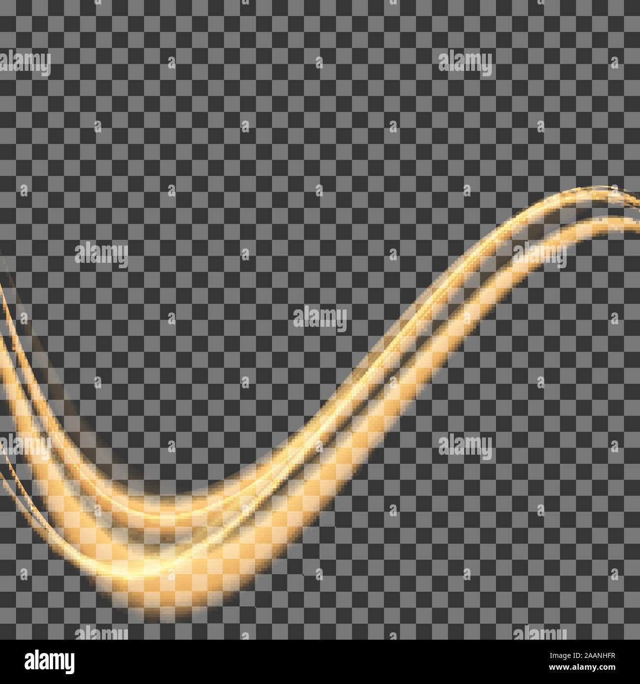 Vector Abstract shiny color gold wave design element with glitter effect Stock Vector Image ...