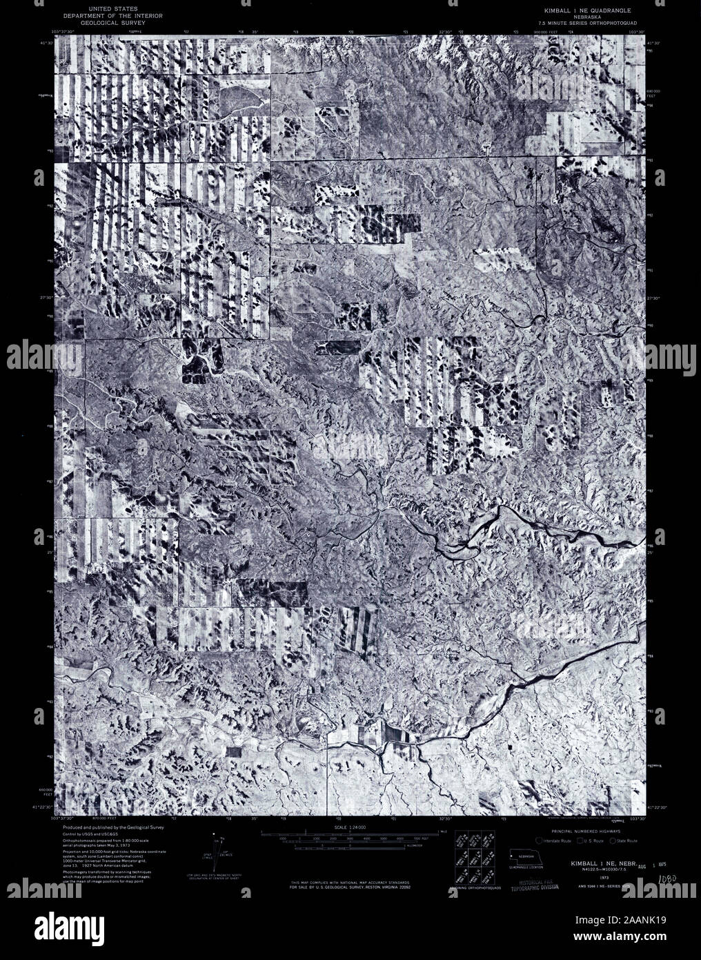 Kimball nebraska map hi-res stock photography and images - Alamy