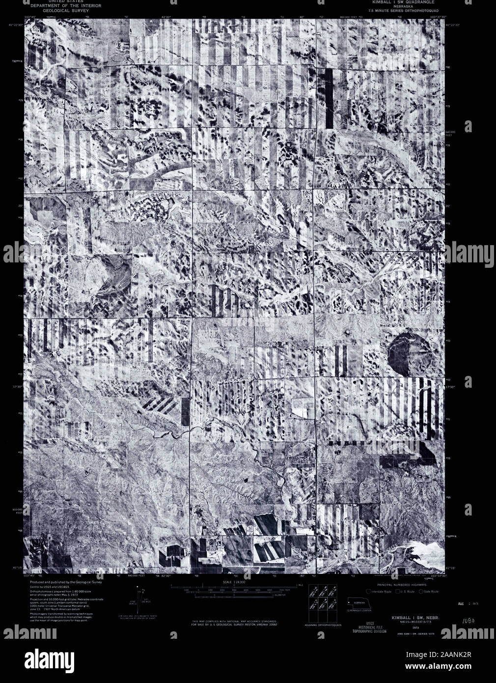 Kimball nebraska map hi-res stock photography and images - Alamy