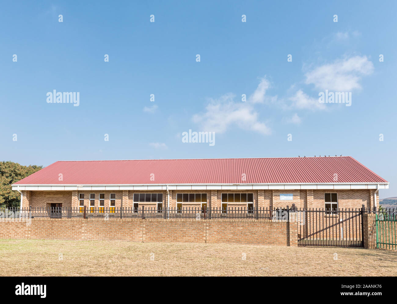 WATERVAL BOVEN, SOUTH AFRICA - MAY 22, 2019: A street scene, with the ...