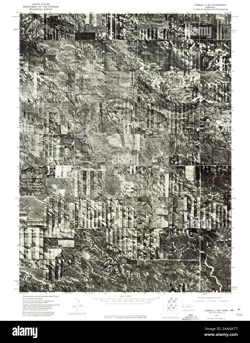 Kimball nebraska map hi-res stock photography and images - Alamy