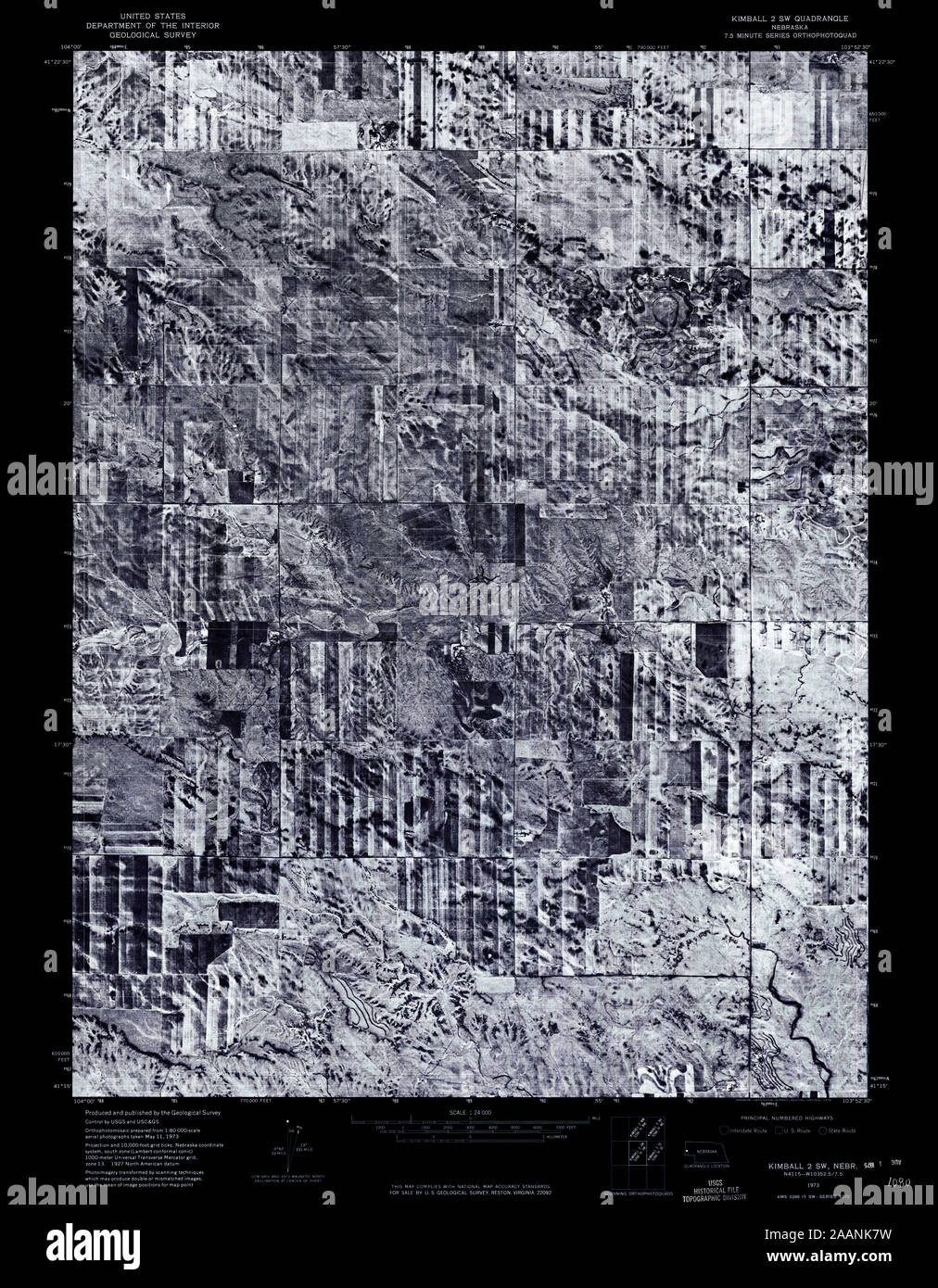 Kimball nebraska map hi-res stock photography and images - Alamy