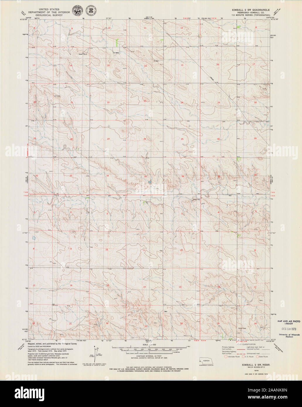Kimball nebraska map hi-res stock photography and images - Alamy