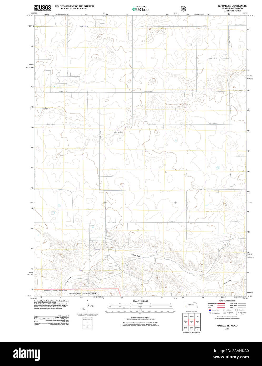 Kimball nebraska map hi-res stock photography and images - Alamy