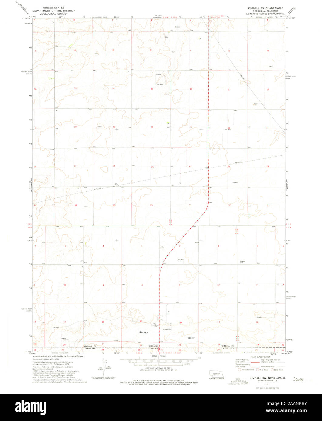 Map of kimball Cut Out Stock Images & Pictures - Alamy