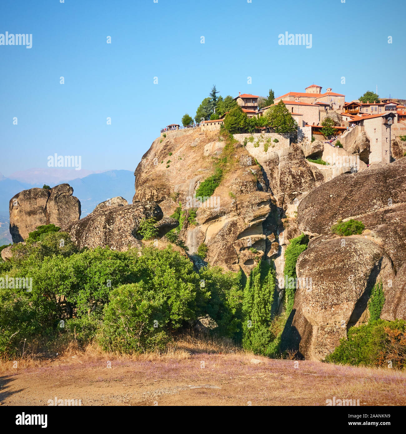 The Monastery of Great Meteoron in Meteora, Greece - Greek landmark ...