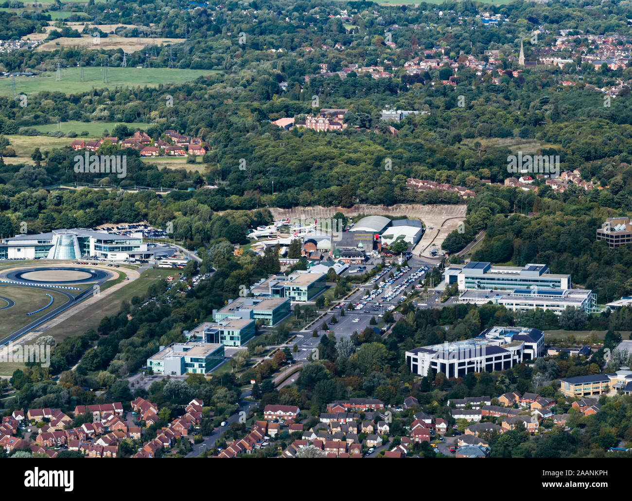 Brooklands Museum from the Air Stock Photo - Alamy