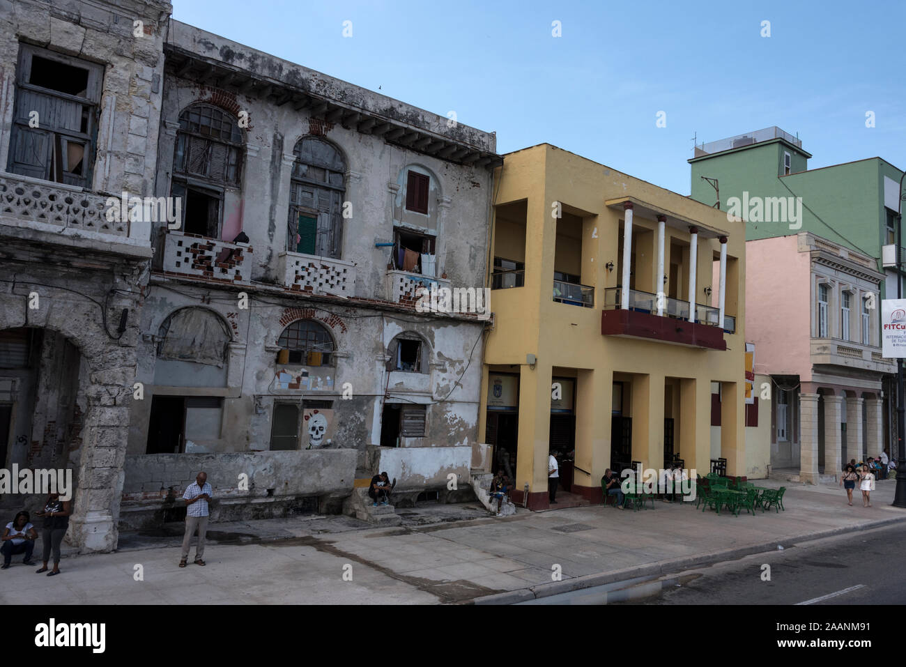 (Cuba) Havana’s older architecture has a mix of different architectural ...