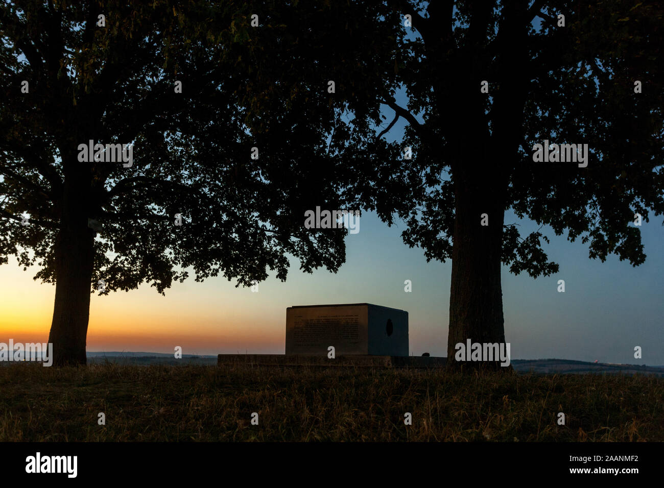 Zuran Hill, Napoleon's command post at the Austerlitz battlefield ...