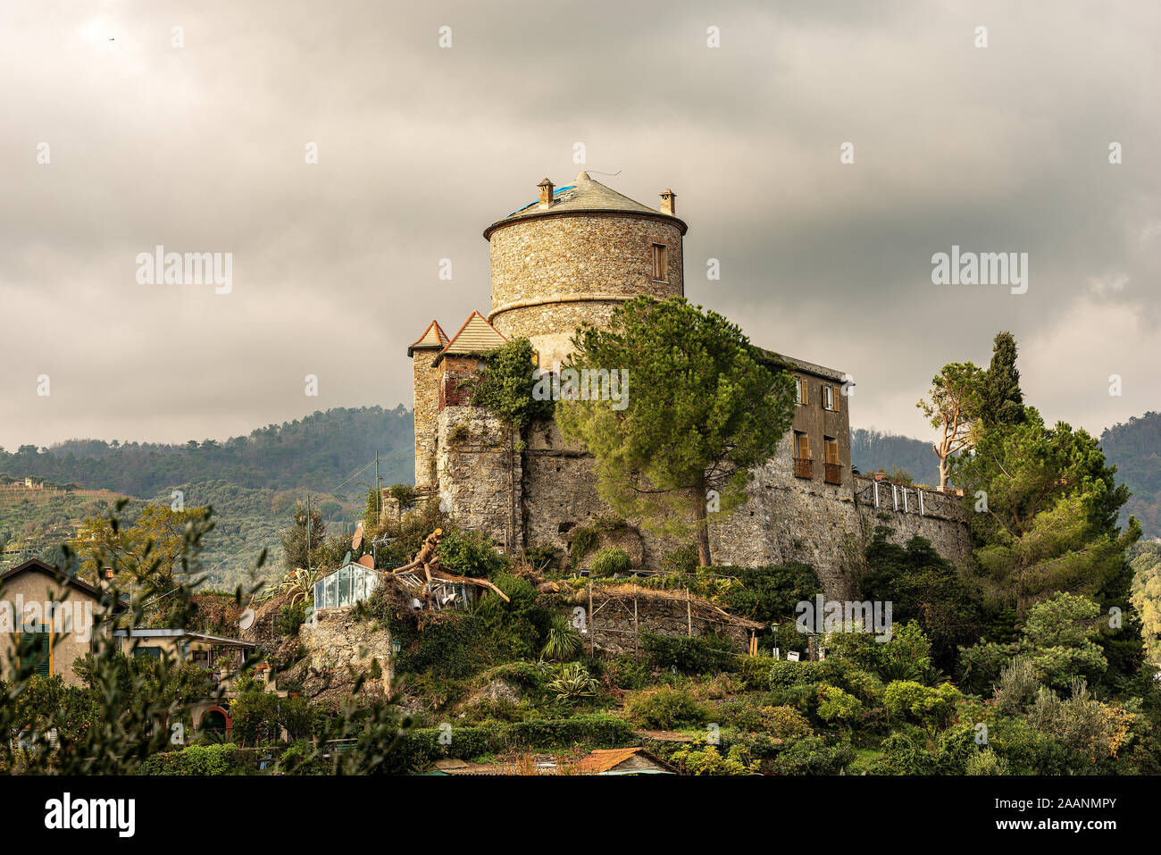 Medieval castle Brown or of St George (San Giorgio) in the famous ...