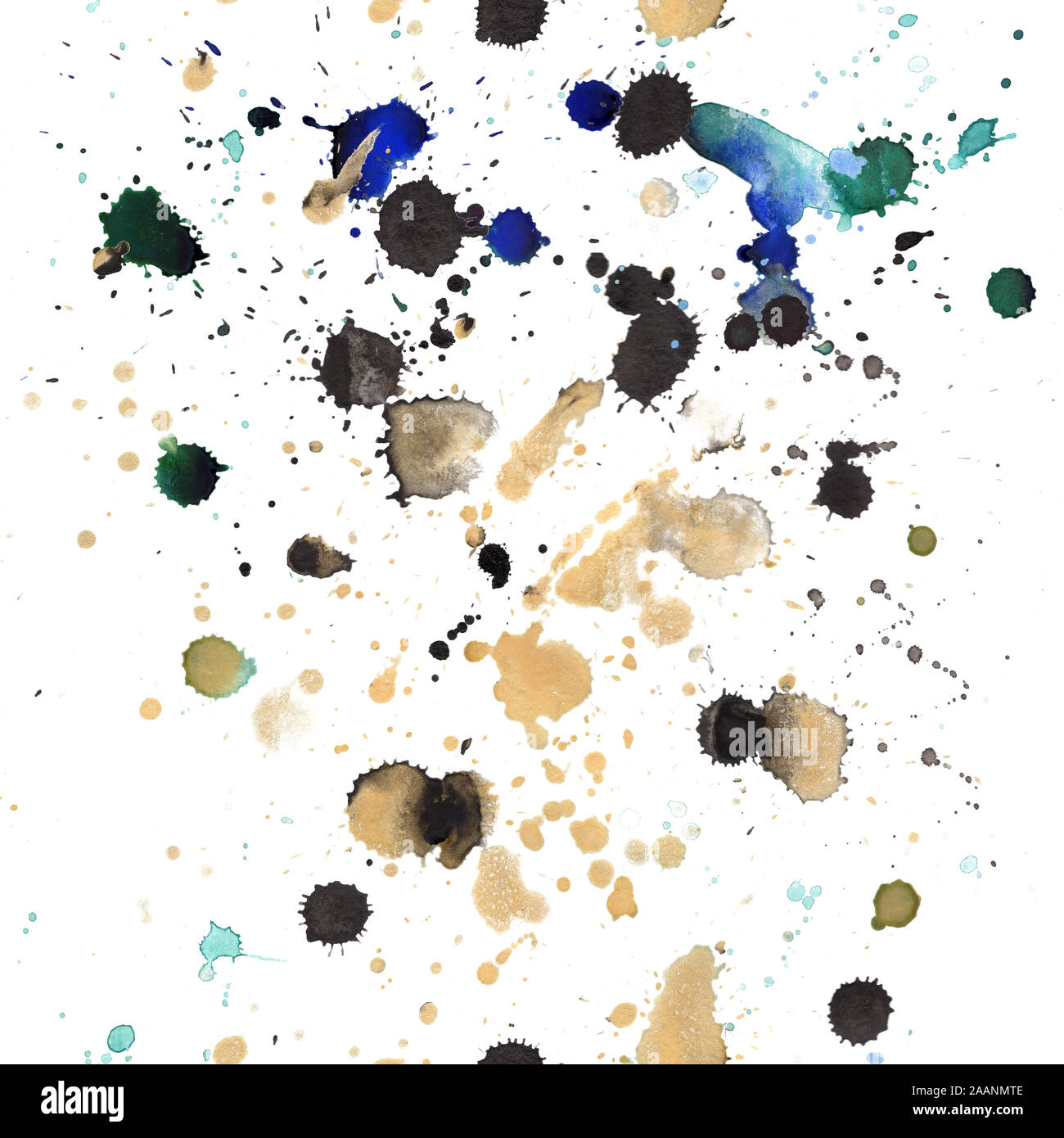 Seamless background ink splash. Watercolor background illustration set ...