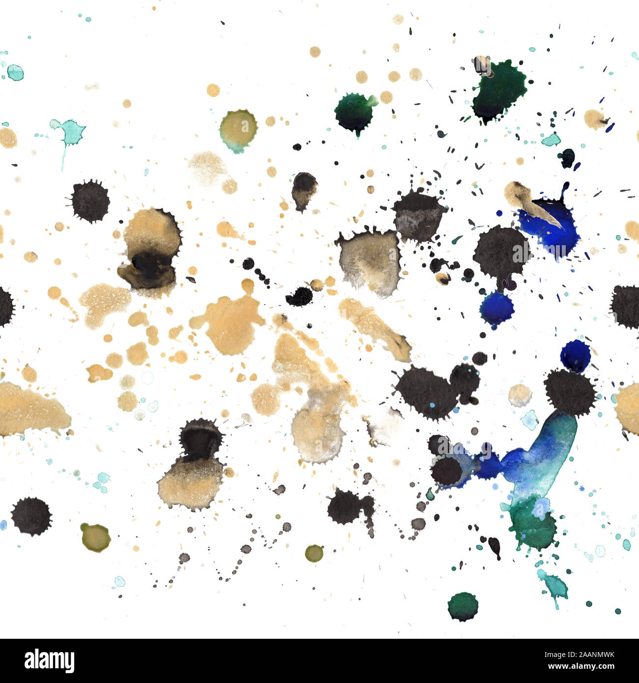 Seamless background ink splash. Watercolor background illustration set ...