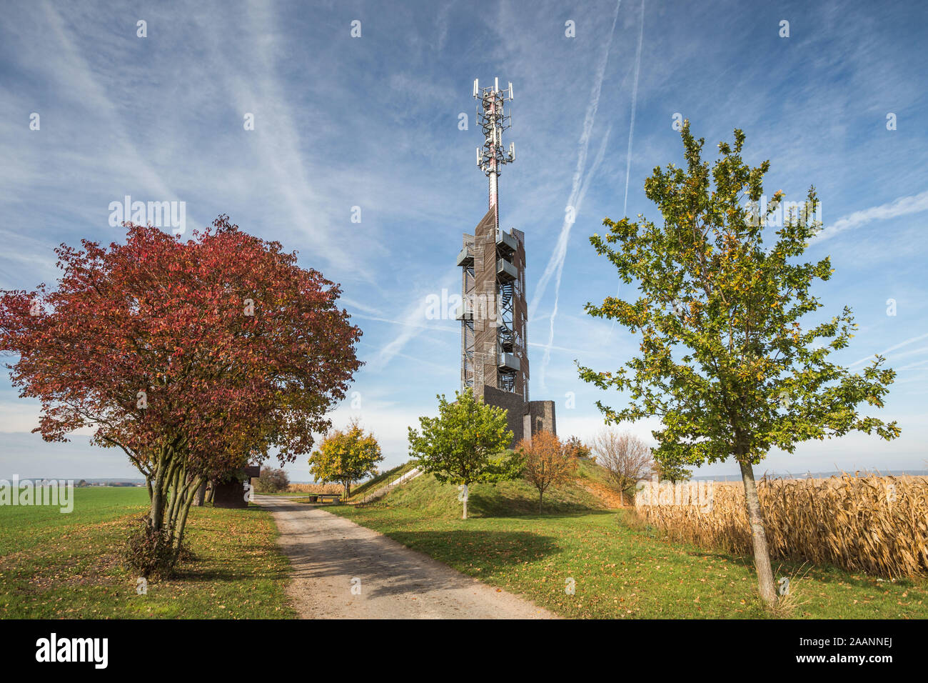 Romanka Lookout Tower is located near village Hruby Jesenik in the ...