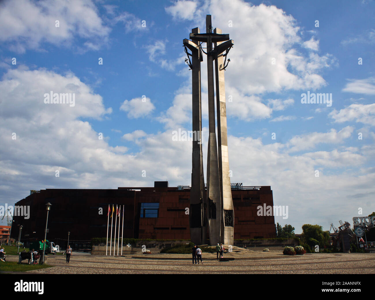 Monument of the Fallen Shipyard Workers, Center of Solidarnosc, Gdansk ...
