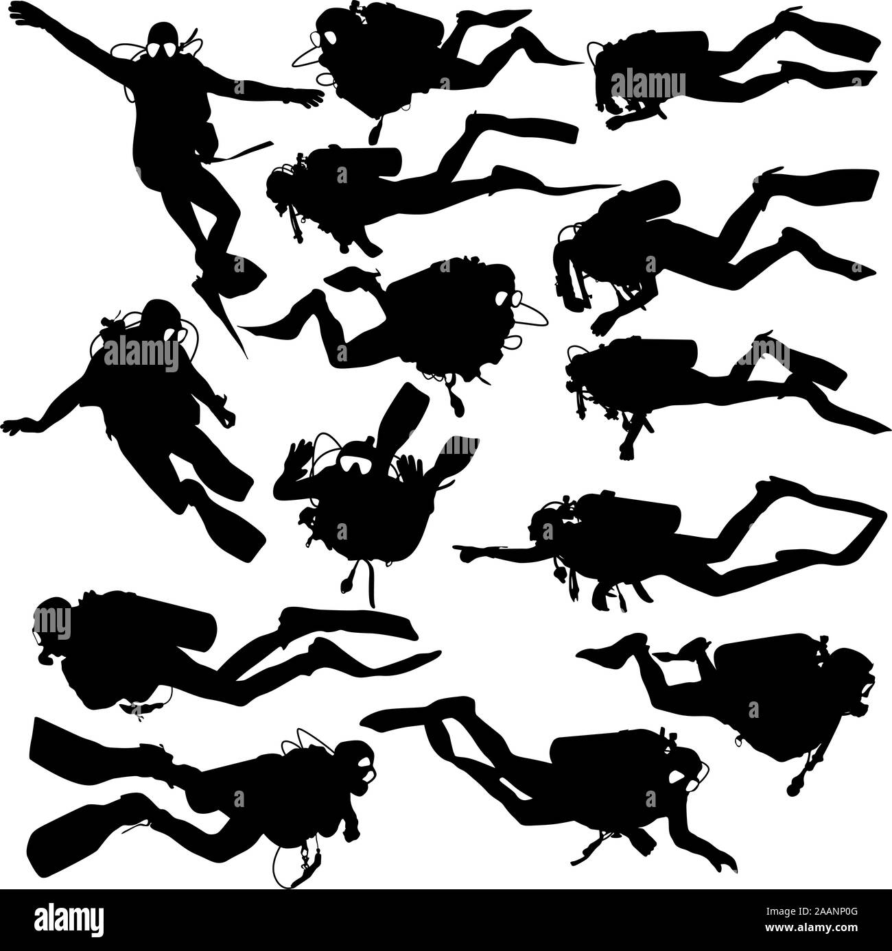 Freediver vector vectors hi-res stock photography and images - Alamy