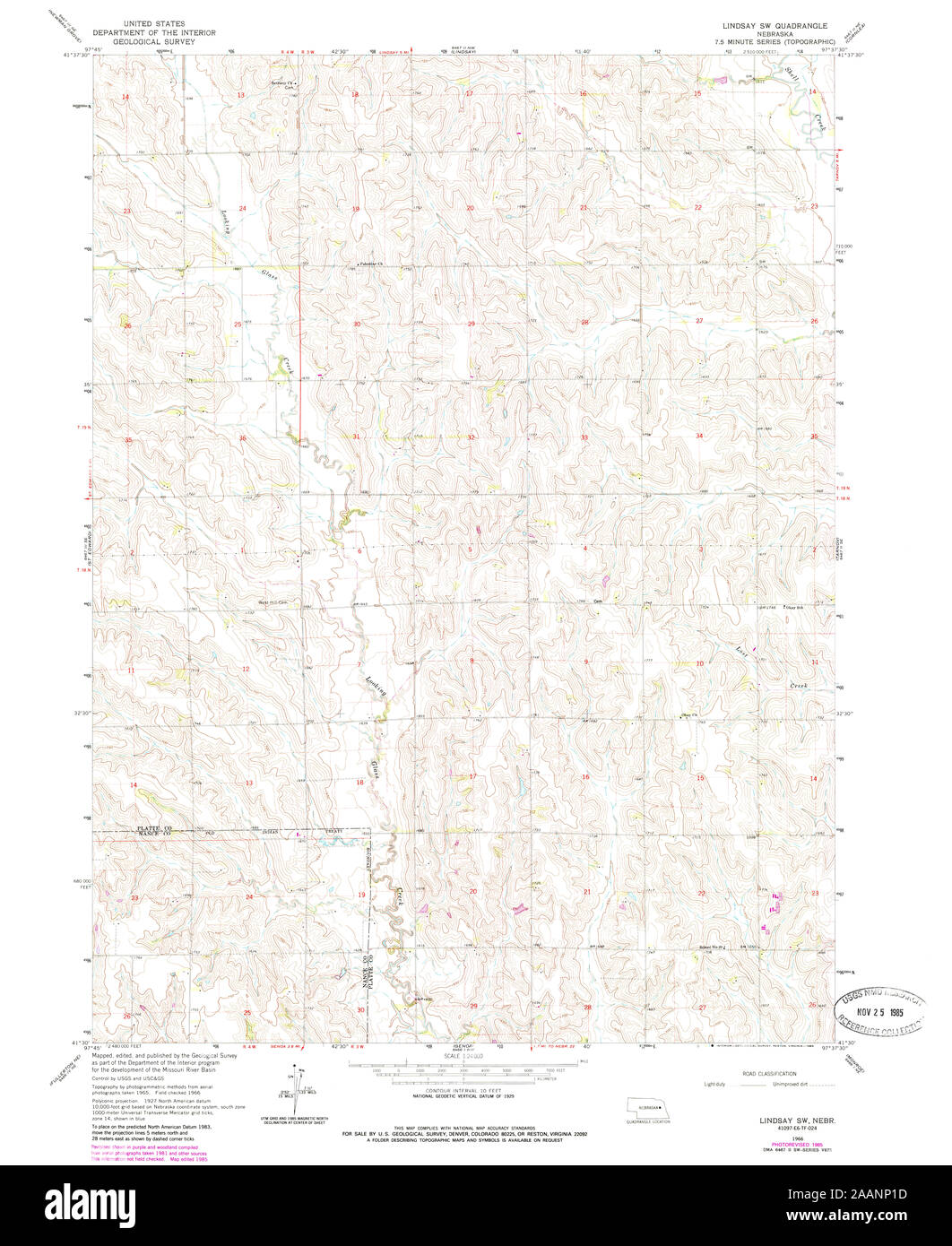 Lindsay map Cut Out Stock Images & Pictures - Alamy