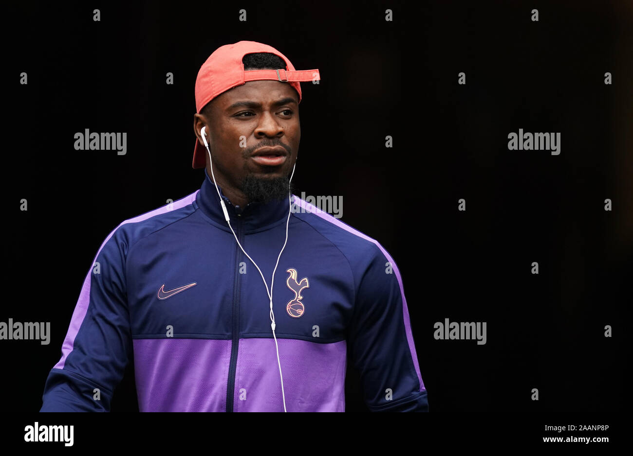 Tottenham Hotspur's Serge Aurier arrives for the Premier League match ...