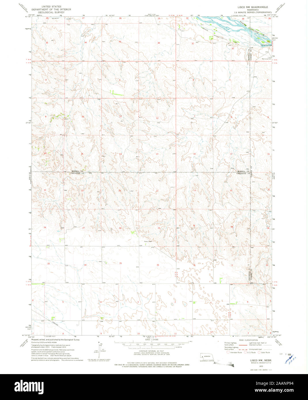 Lisco map hi-res stock photography and images - Alamy