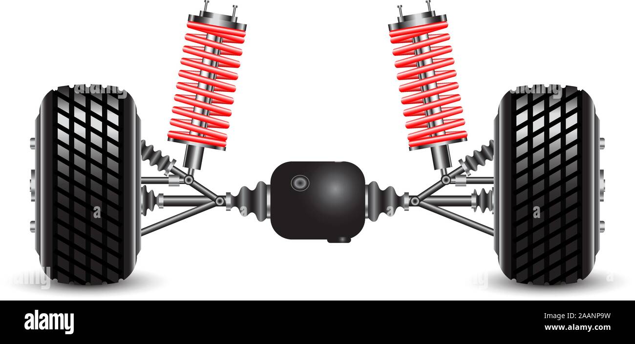 Rear suspension springs Stock Vector Images - Alamy