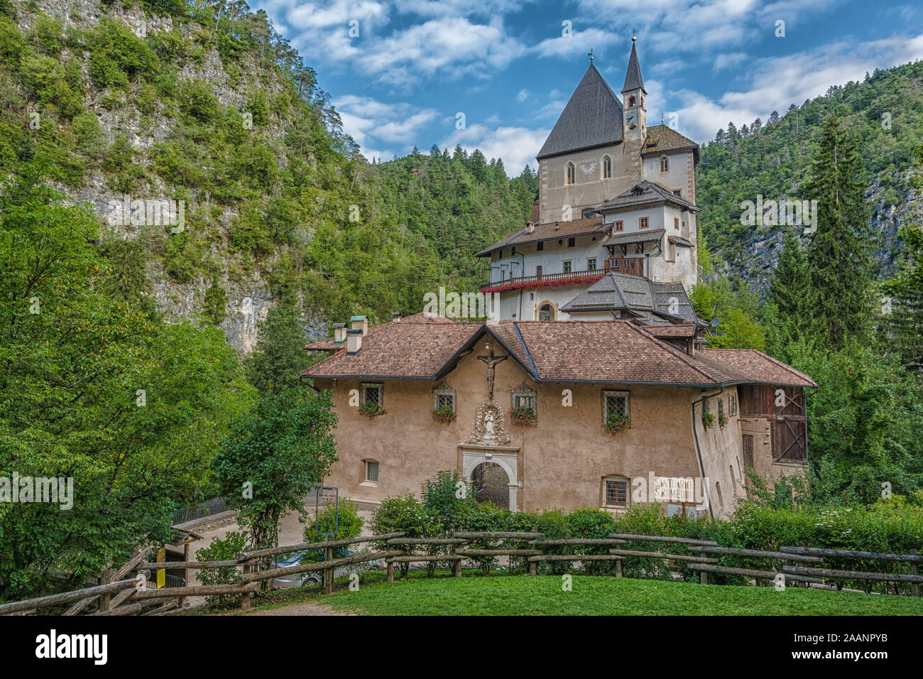 The Sanctuary of San Romedio. Non Valley, Trento province, Trentino ...