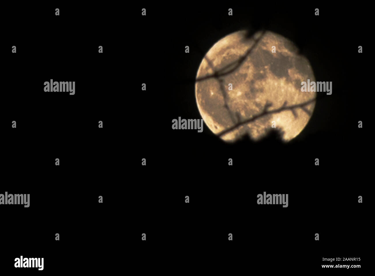 Dark blue night sky moon star hi-res stock photography and images - Alamy