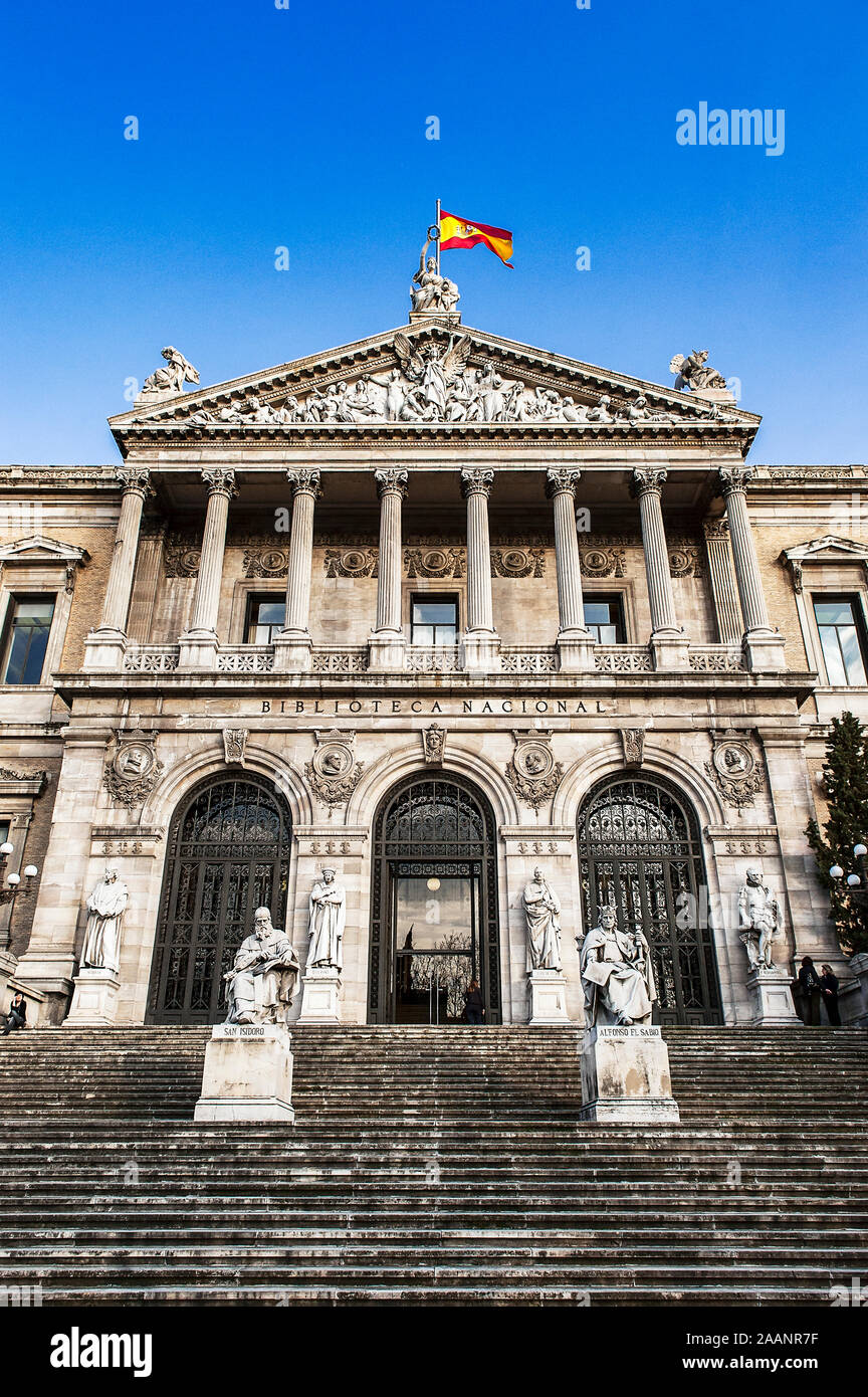 National Library, Madrid, Spain Stock Photo - Alamy
