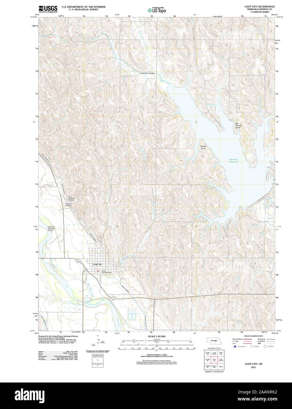 Map of loup nebraska hi-res stock photography and images - Alamy