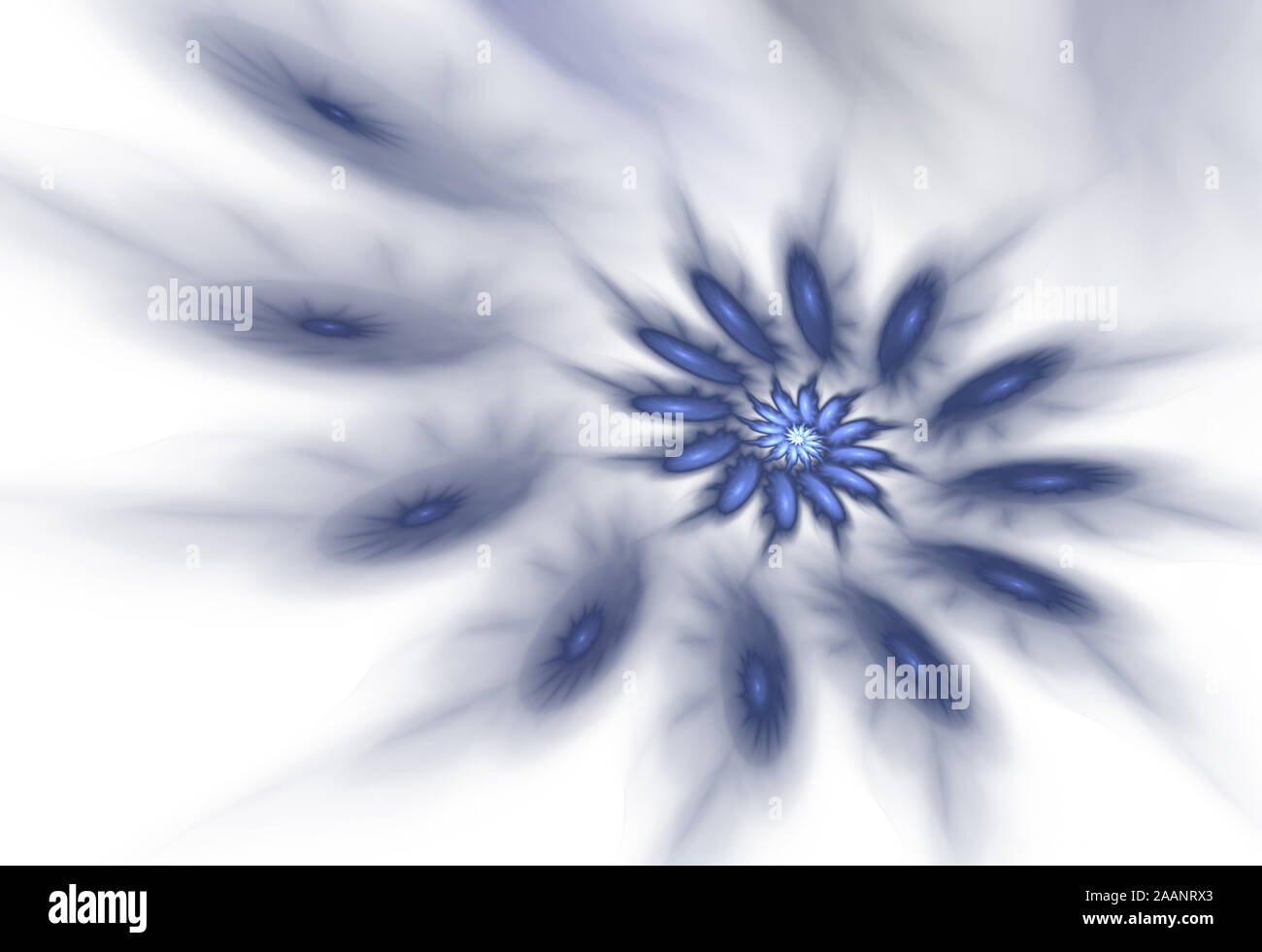 Blue spiral digital art. An abstract computer generated modern spiral ...