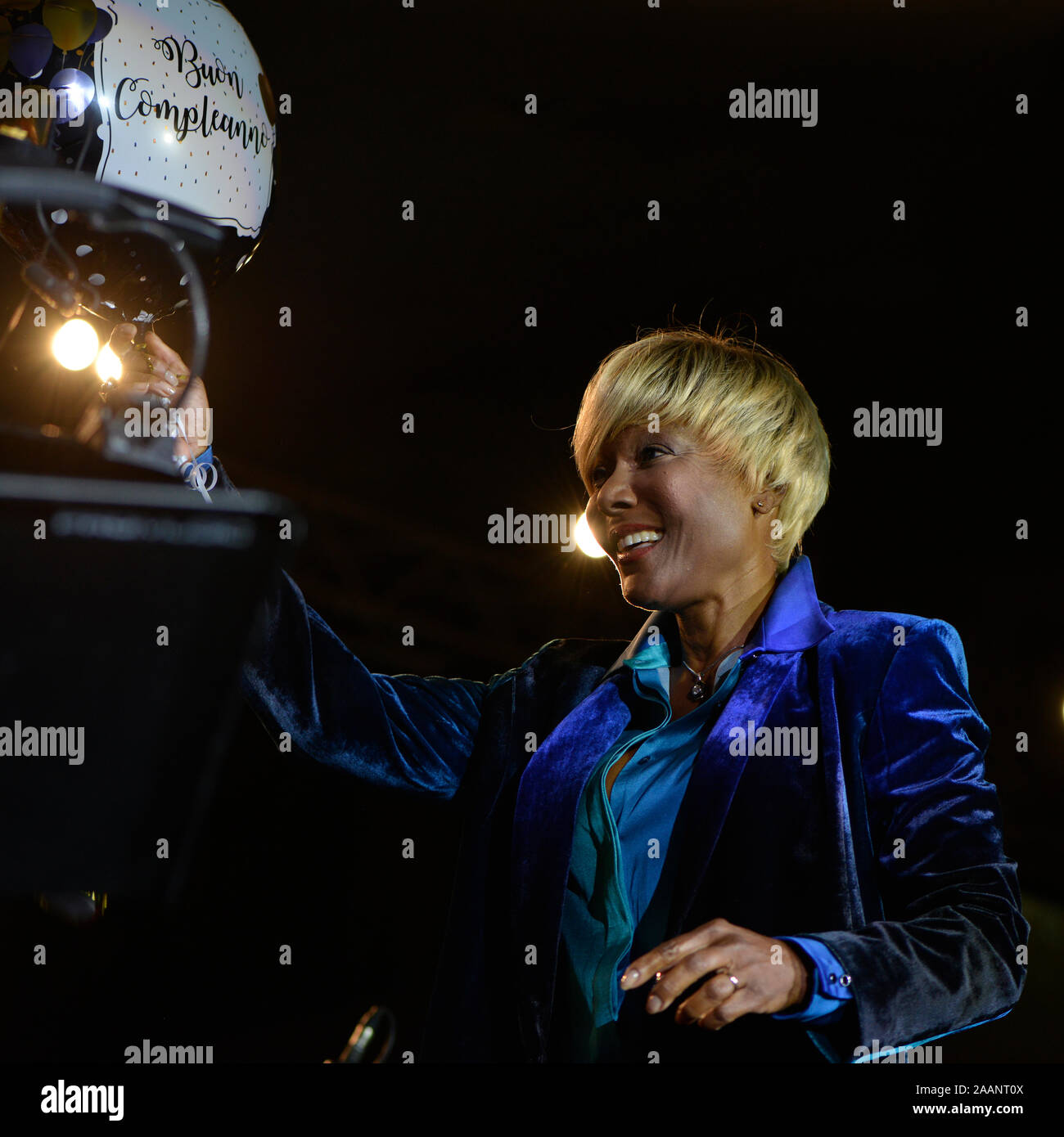 The singer Amii Stewart at the Griminelli & Friends concert Stock Photo ...