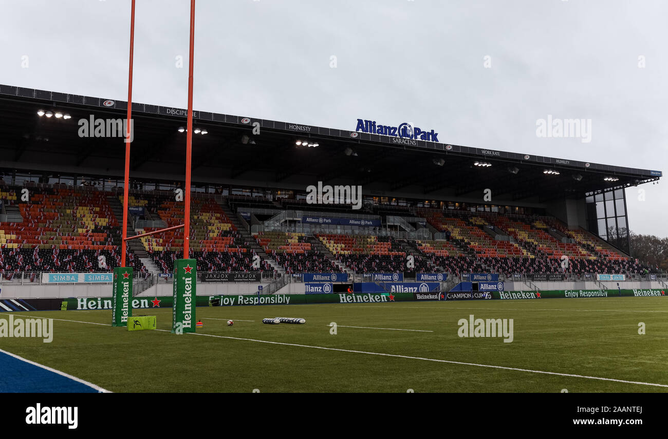 General view of the stadium before the Heineken Champions Cup pool four ...