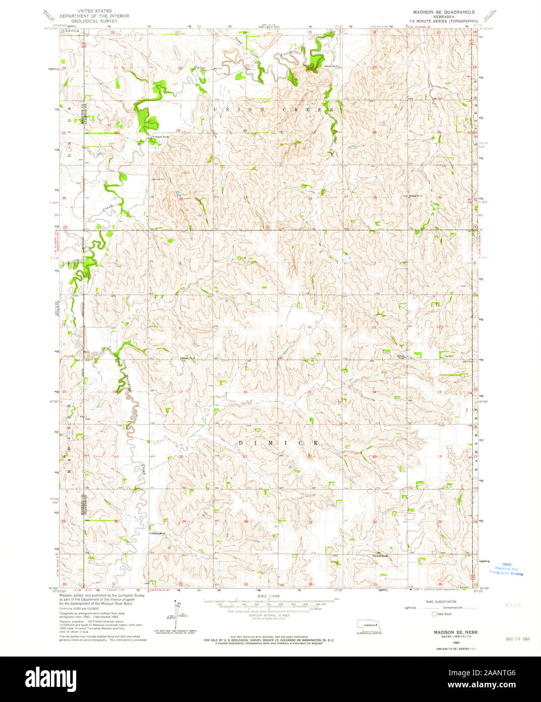 Madison nebraska map hi-res stock photography and images - Alamy