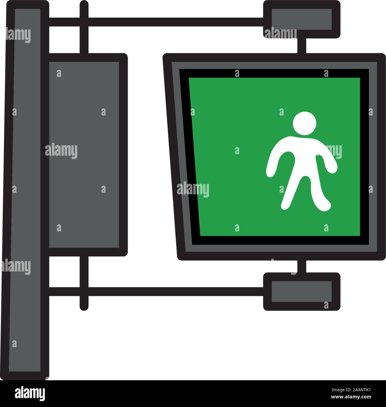 street pedestrian signal city fill icon Stock Vector Image & Art - Alamy