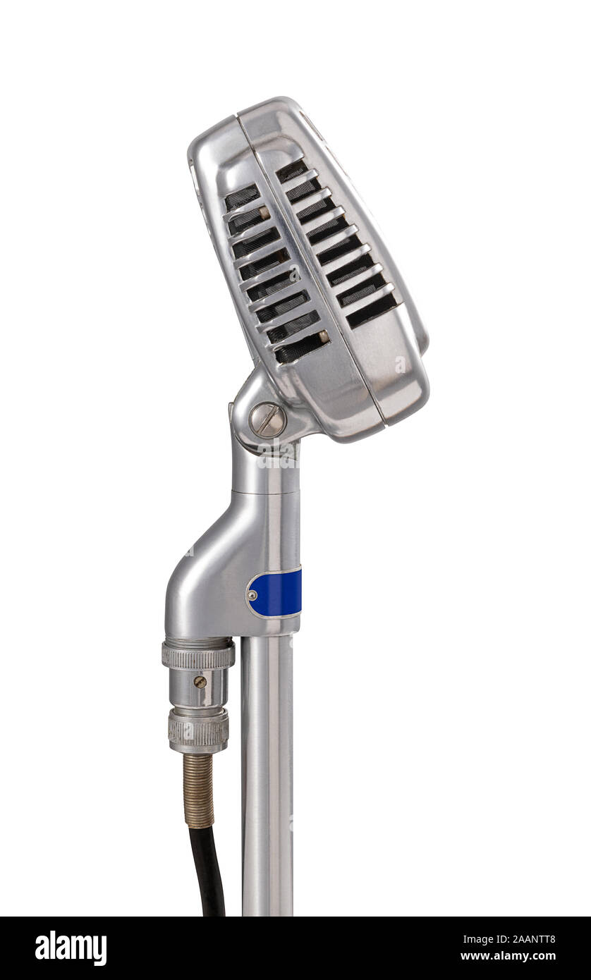Classic microphone side view hi-res stock photography and images - Alamy