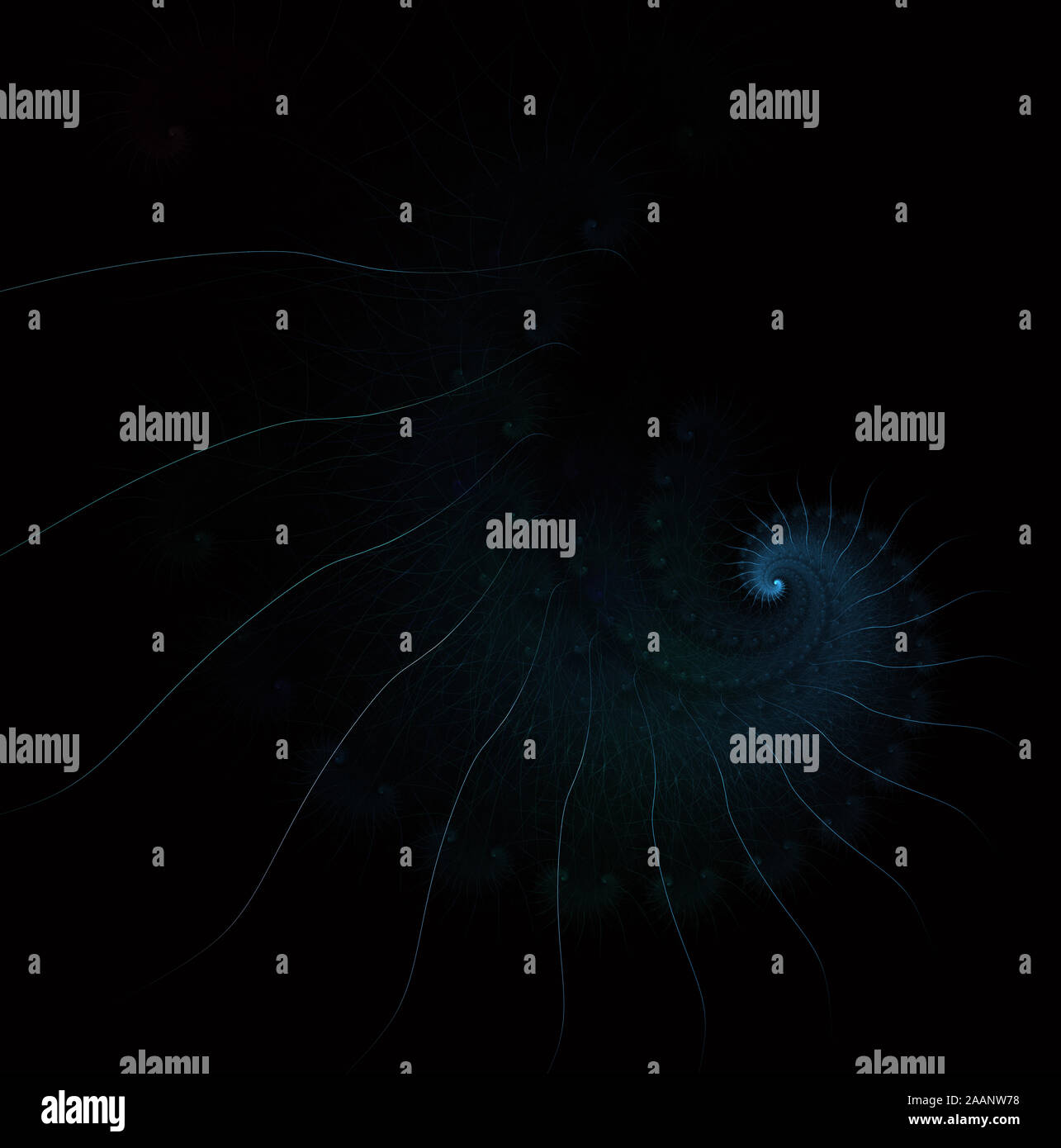 Spiral digital art. An abstract computer generated modern spiral ...