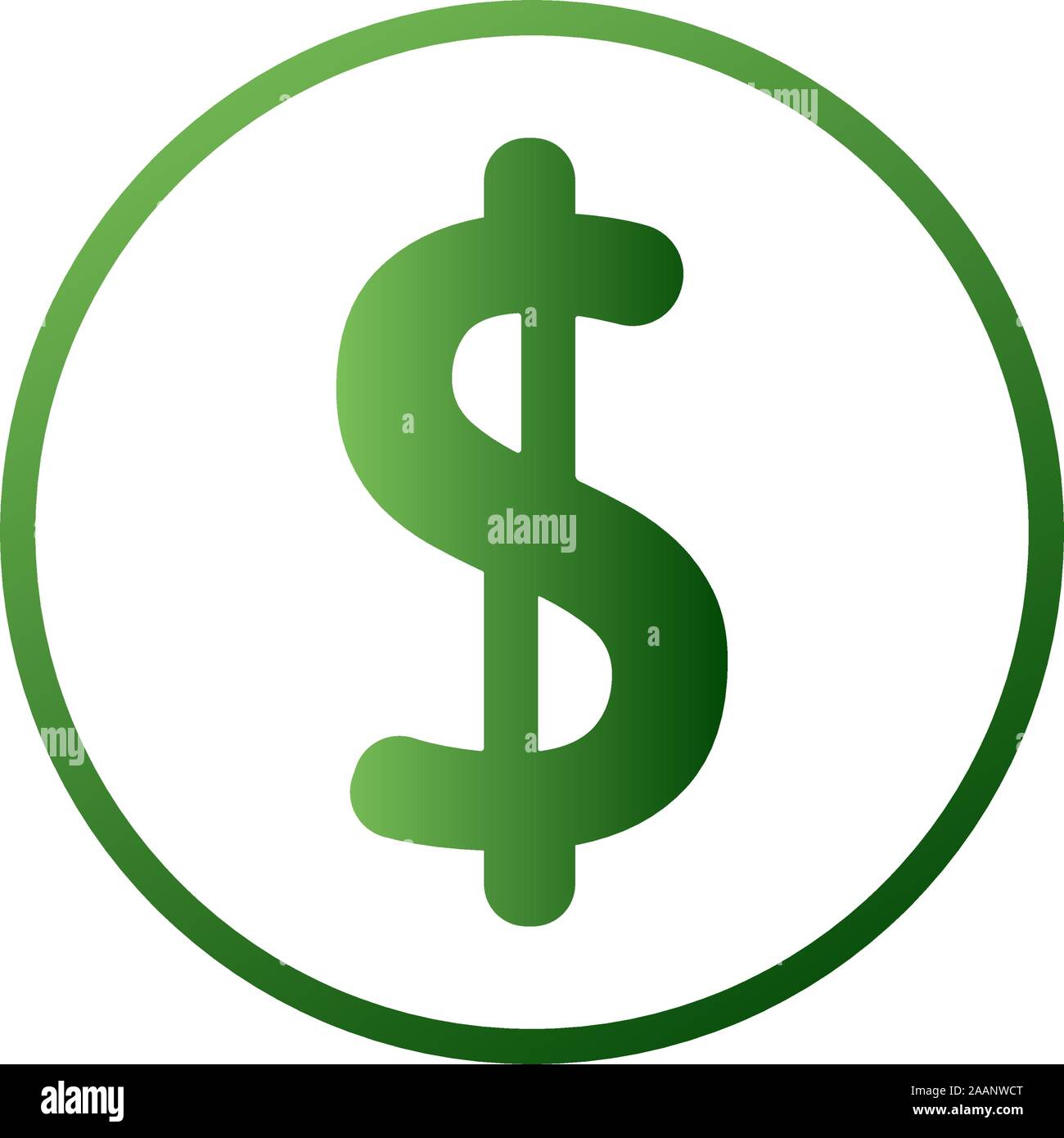 Coin with dollar sign simple icon on white background. Vector ...