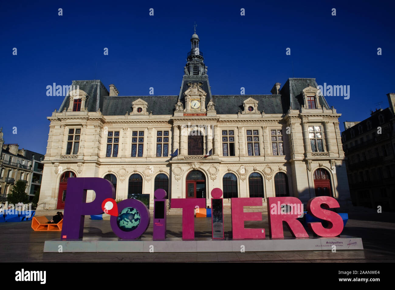 City hall ( Poitiers, France Stock Photo - Alamy
