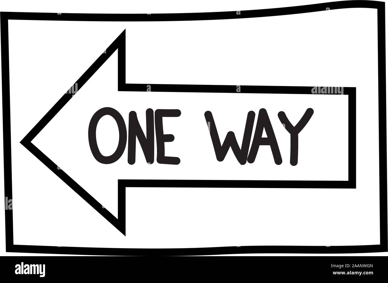 one way signal traffic icon Stock Vector Image & Art - Alamy