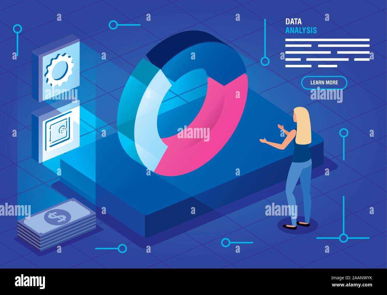 Lady analysis Stock Vector Images - Alamy