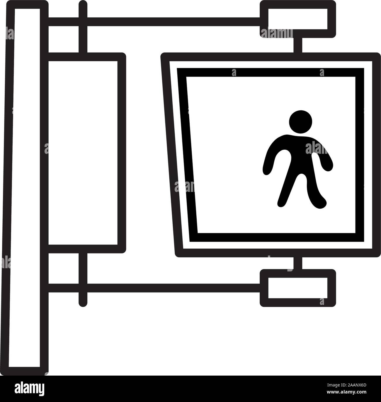 street pedestrian signal city line icon Stock Vector Image & Art - Alamy