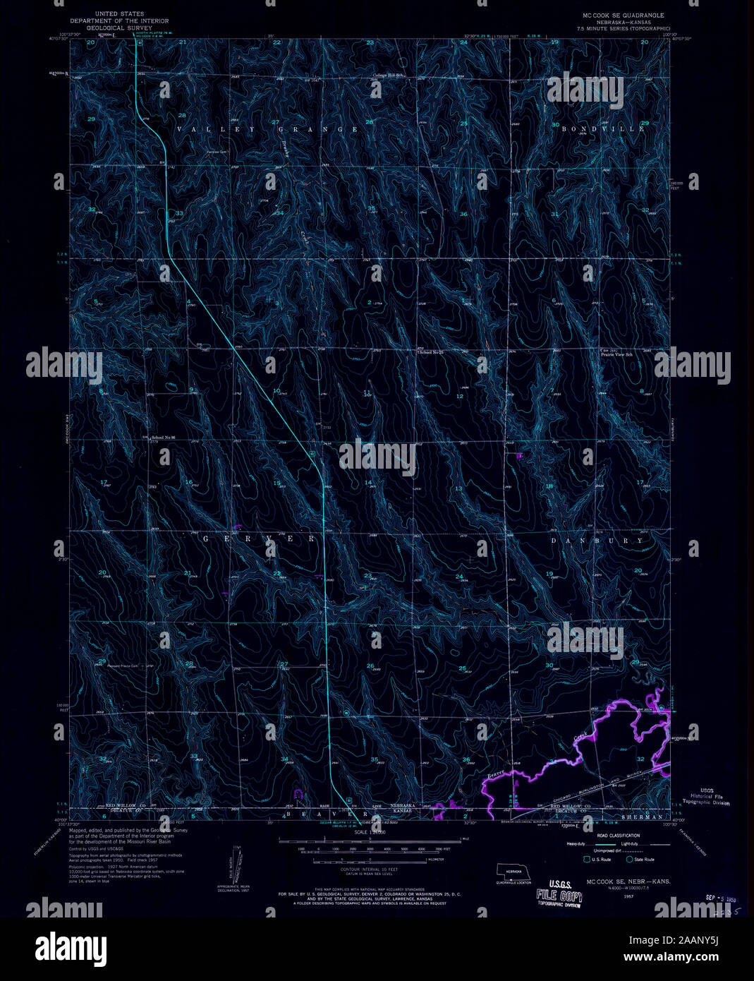 Mccook nebraska map hi-res stock photography and images - Alamy