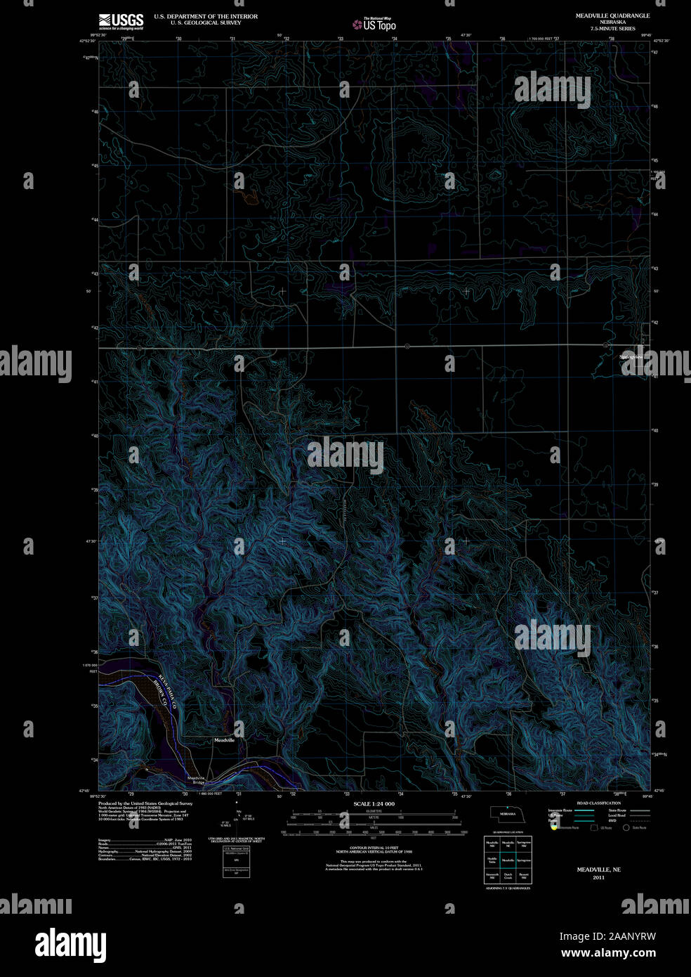 Map of meadville hi-res stock photography and images - Alamy